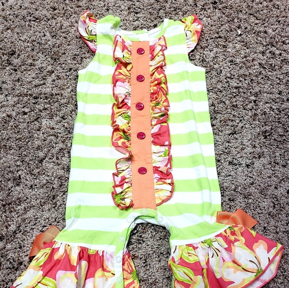 ricra | One Pieces | Ricrac And Ruffles Romper | Poshmark